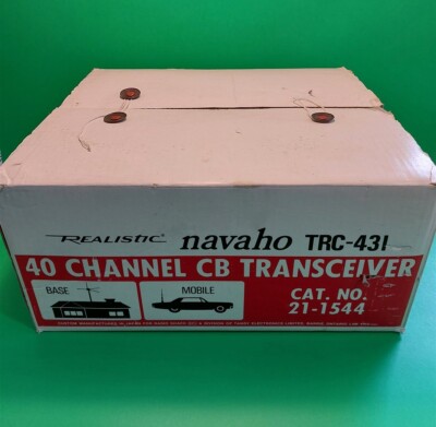 REALISTIC NAVAHO TRC-431 40 CHANNEL CB TRANSCEIVER RADIO & MICROPHONE ...