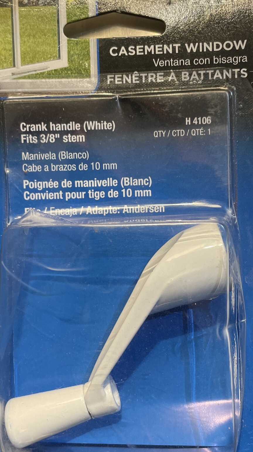 PLPCI H 4106 Casement Window Crank Handle White Fits 3/8 in. Stem | eBay