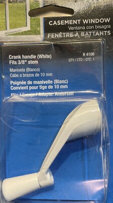 PLPCI H 4106 Casement Window Crank Handle White Fits 3/8 in. Stem | eBay