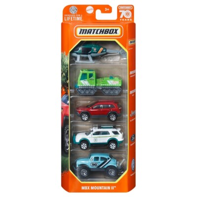 2023 Matchbox Mountain II 5-Pack | Helo | Hail Cat | Jeep | Ford I ...