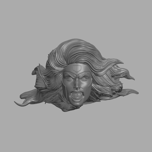 Phoenix Jean Grey Screaming X-Men custom head for 4" 6" 7" 12" action ...