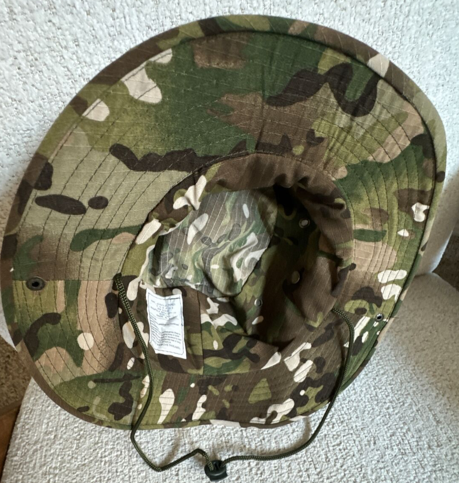 U.S Military Army Vietnam Jungle Boonie Hat Type II Camouflage LARGE RN ...