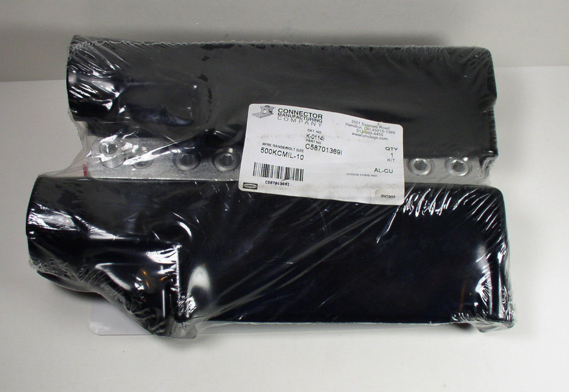 CMC K-114I Hubbell Set Screw Bar Connectors w/ Covers 500KCMIL-10 AL-CU ...