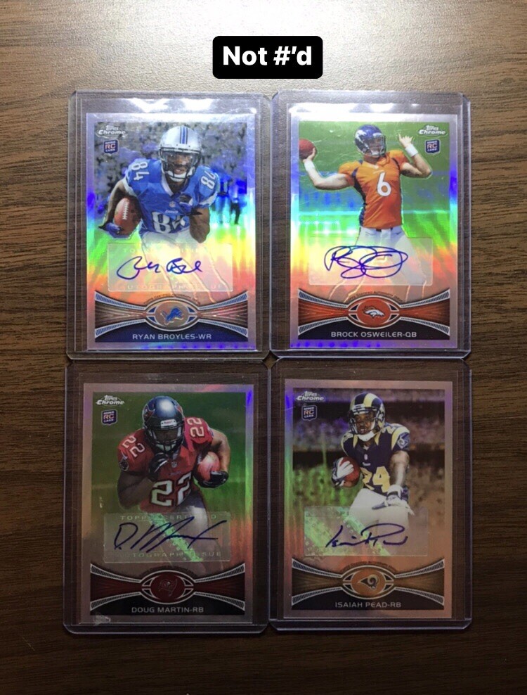 HUGE Topps Chrome Rookie Auto Football Lot | eBay