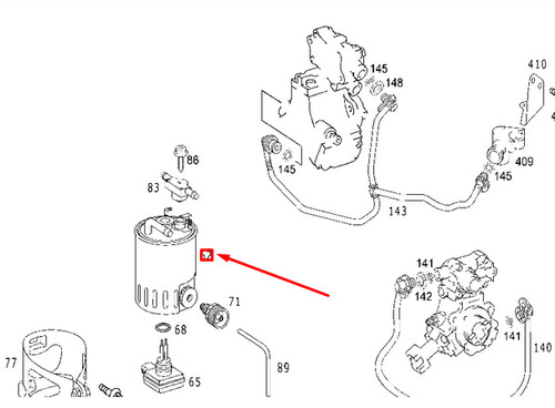 NEW MERCEDES-BENZ SPRINTER 903 FUEL FILTER A6110920101 OEM NO DUTY TO ...