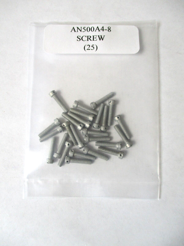 AN500A4-8 Fillister Head Screw 4-40 x 1/2 Slotted Drilled Head Steel ...