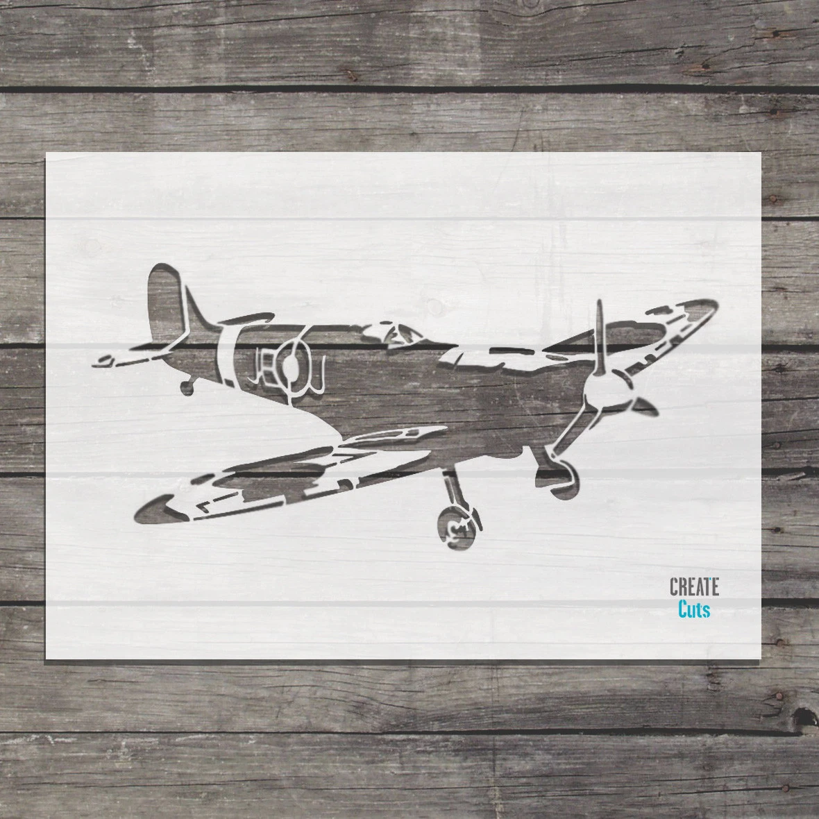 Spitfire Logo Stencil