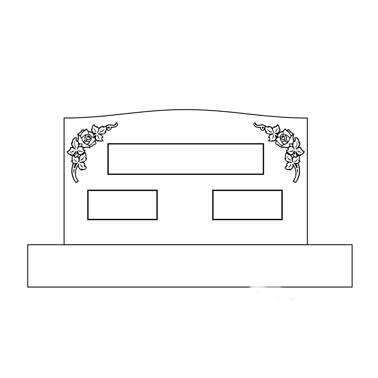 Cemetery headstone- companion - includes engraving- multi design ...