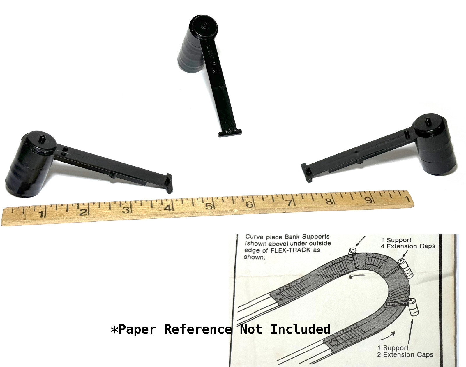 11pc 1979 Aurora AFX Model Motoring Slot Car FLEX TRACK Curve Roadway ...