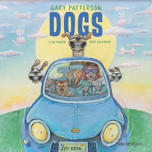 GARY PATTERSON'S DOGS 2025 WALL CALENDAR 12x12/Trends/Funny/Free ...