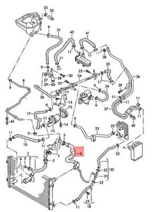 Genuine VW Touareg Coolant Hose With Quick Release Coupling Adapter ...