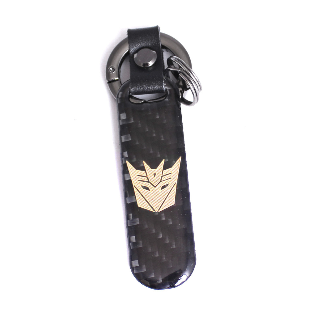 Carbon Fiber Gold Transformers Decepticons Keychain Key Ring Key Chain ...