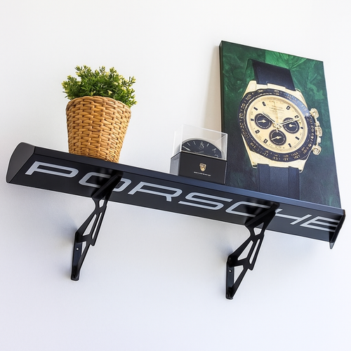 P0rsche Car Wall Shelf Car Spoiler Style Rear Wing Shelf – Automotive ...