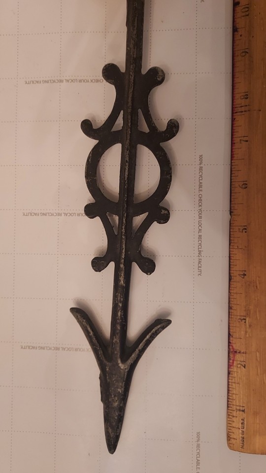 weathervane wrought iron antique cast arrow wind direction scientific ...