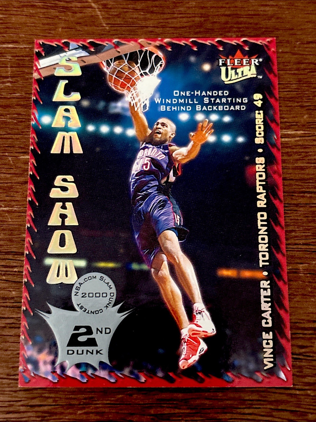 2000-01 Fleer Ultra #SS7 VINCE CARTER Slam Show Toronto Raptors | eBay