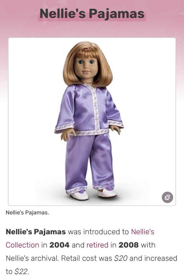 🌸 American Girl 🌸 2004 PC 18” Irish Doll 🌸 Nellie O’Malley w/ Purple ...
