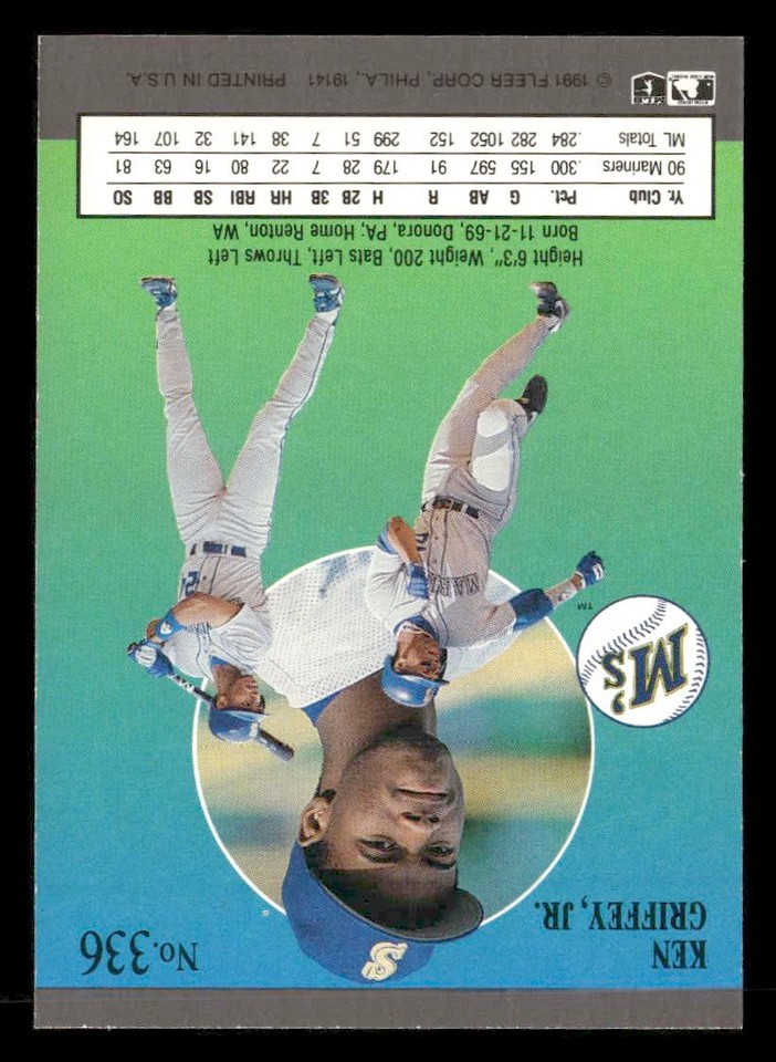1991 Ultra #336 Ken Griffey, Jr. | eBay