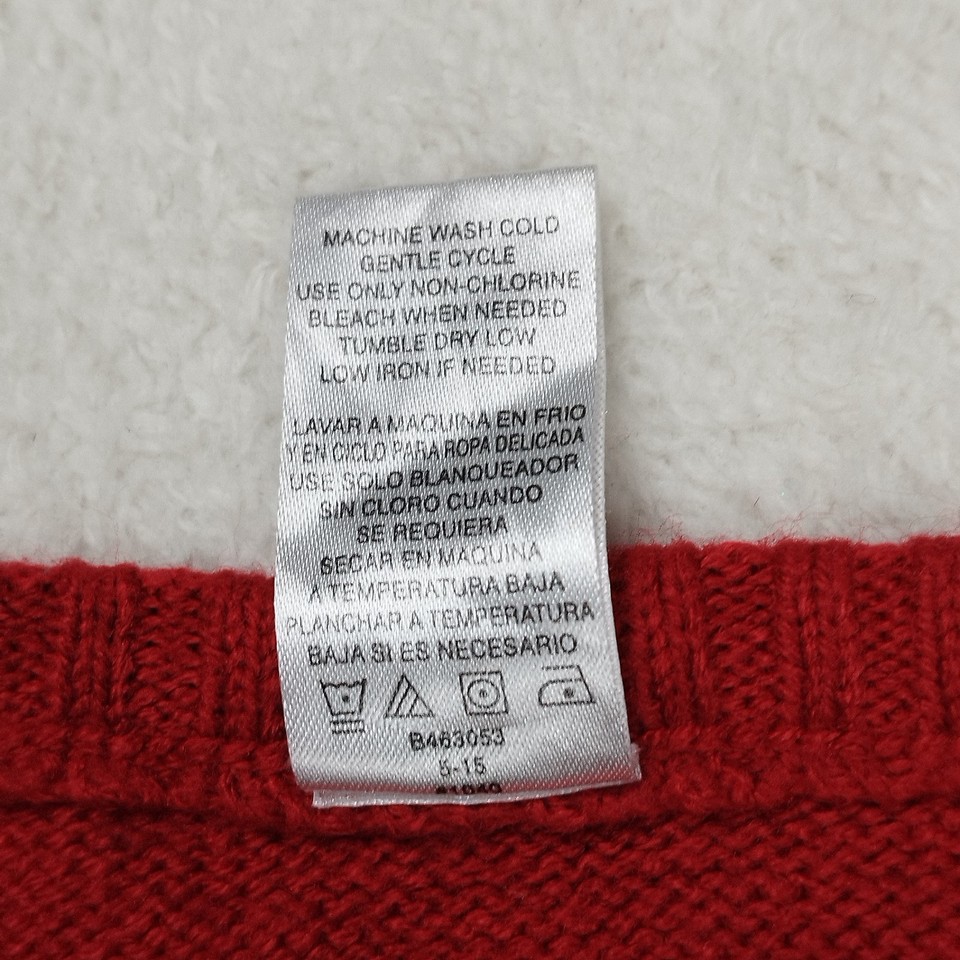 Child 12 month/1 Year Red V-Neck Sweater Vest Boys Red Embroidered ...