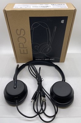 EPOS Impact 860 ANC Dual-Sided Wired Headset - **READ** | eBay
