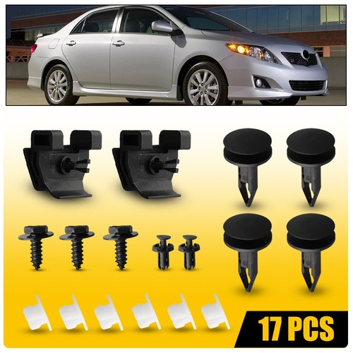 New Set Of Clips Bumper Fix Front To Fits 2009-2019 Toyota Corolla ...