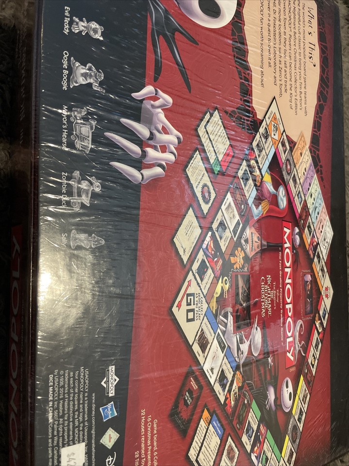 Monopoly Tim Burton's The Nightmare Before Christmas Board Game - New ...