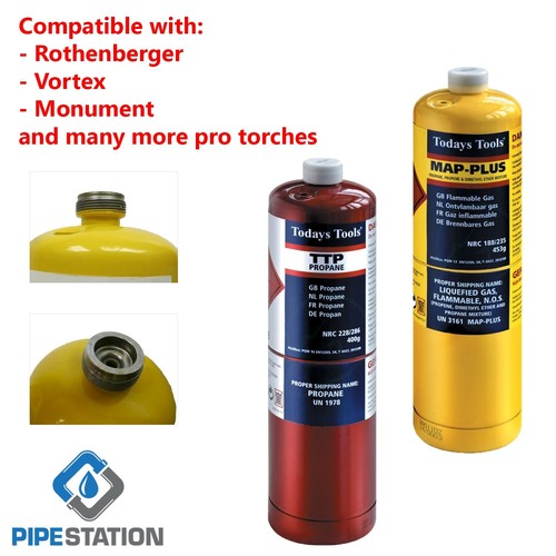 3x Yellow MAPP / MAP+ Pro Gas Cylinder Disposable Bottle FAST DELIVERY ...