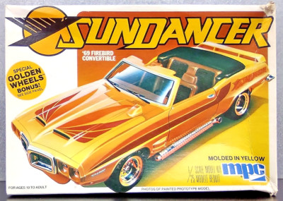 VINTAGE MPC 1969 PONTIAC FIREBIRD SUNDANCER STREET MACHINE 1/25 UNBUILT ...