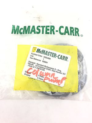 MCMASTER-CARR CHEMICAL RESISTANT MULTIPURPOSE O-RING 1/8 DASH #267 ...