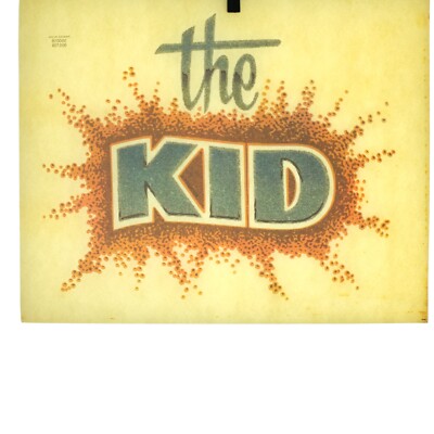 Authentic VINTAGE "The KID" Heat Transfer Iron On | eBay