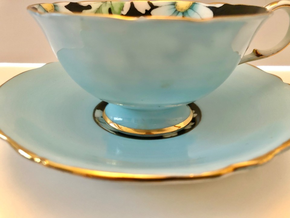 Vintage Paragon Cup Saucer Daisy Pattern Fine Bone China England double ...