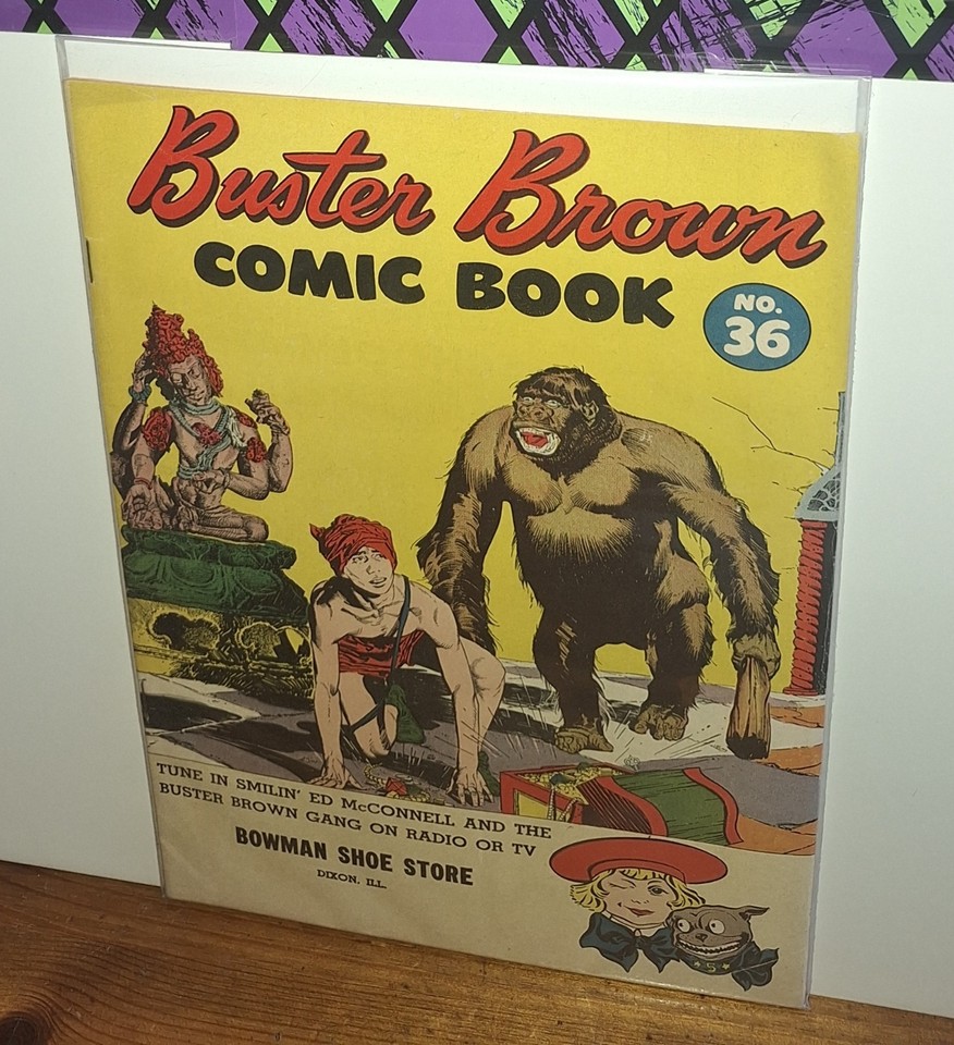 1954 BUSTER BROWN COMIC #36 MENACE IN THE SEVENTH PAGODA NICE COPY ...