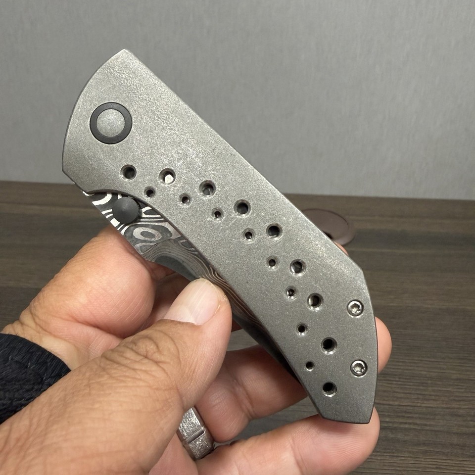 Fernando Medina Spitfire Custom Titanium Knife Chad Nichols San Mai ...