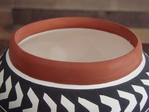 Native American Fine Line Hand Painted Pottery by L. Vallo | eBay