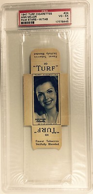 Ann Miller PSA 4 Authentic 1947 Turf Cigarettes Film Stars- With Tab 1/ ...