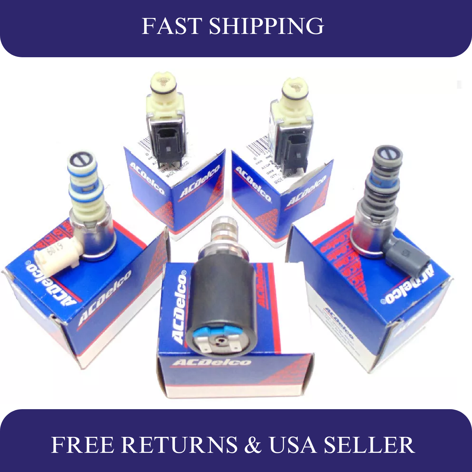 4L60E Transmission Solenoid Kit TCC EPC Shift 1996-2002 5pc Set OEM NEW ...