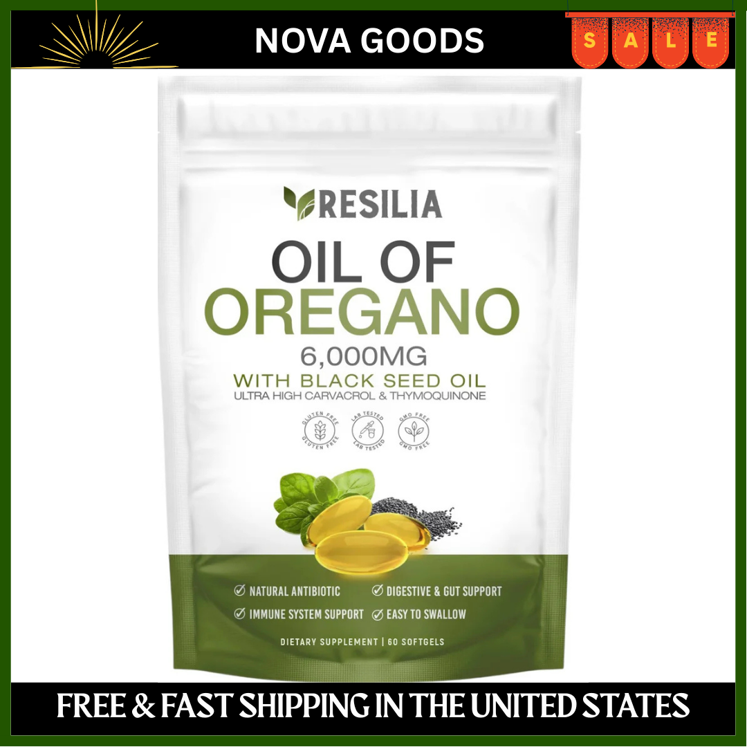 Resilla Oil of Oregano with Black Seed Oil,6000Mg Softgels | eBay
