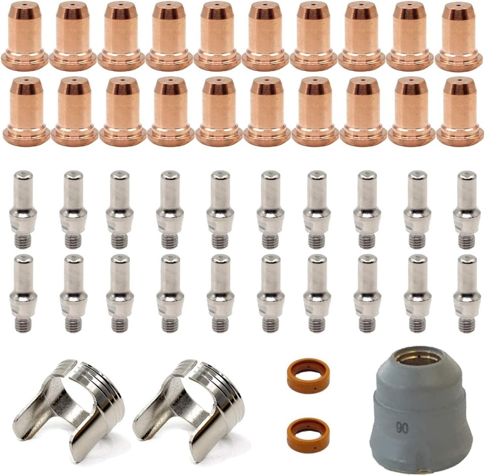45 Pcs IPT-60 PT-60 IPT-40 PT40 Plasma Cutting Torch Tips Electrode ...