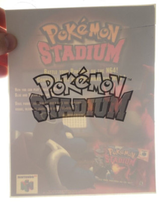 POKEMON STADIUM PROMO DISPLAY SIGN VINTAGE UNUSED GENUINE Nintendo 64 ...