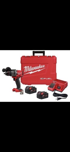 Milwaukee 2904-22 M18 FUEL 1/2" Hammer Drill Driver Kit Cordless ...