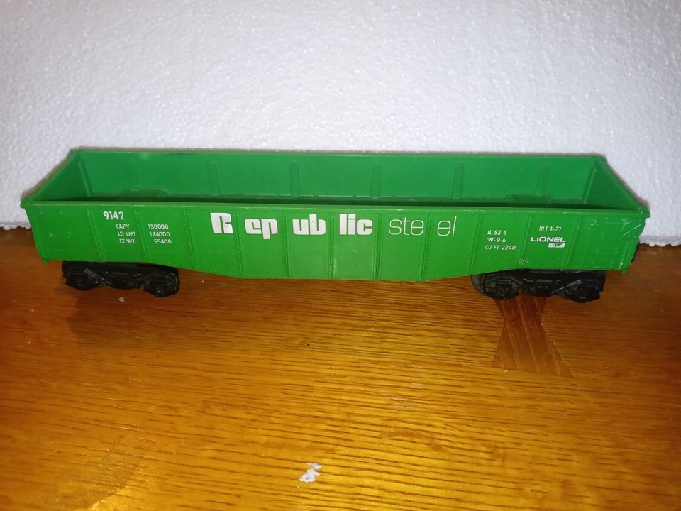 VINTAGE LIONEL TRAIN CARS UP 9020 PC 9062 GN 9011 9142 LOT OF 4 | eBay