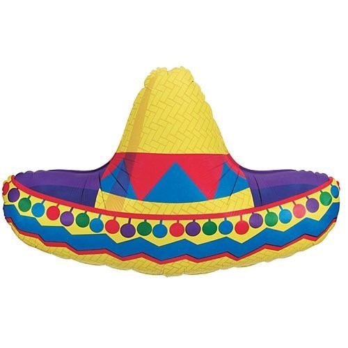 34" Sombrero Foil Balloon Decorating Party Supplies | eBay