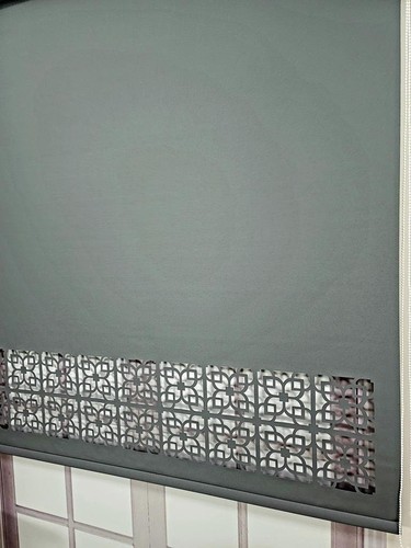 Original Matte Fabric Laser Cut Roller Blinds Curtain, Color Options ...