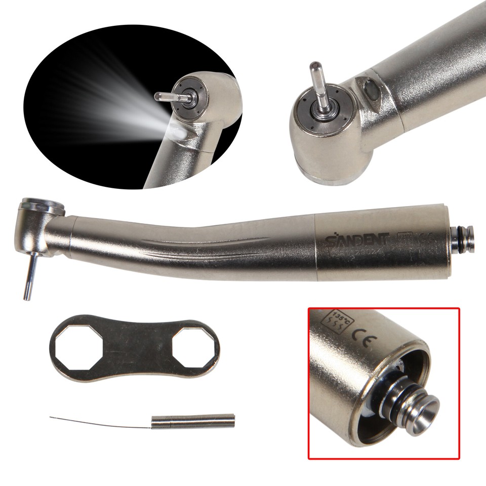 Dental High Speed/E-generator LED /Fiber Optic Handpiece Coupler 4/6H ...