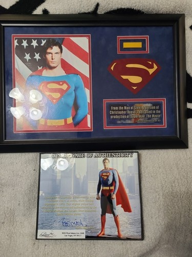 CHRISTOPHER REEVE Superman Worn BELT Piece Authentic Movie Display. *16 ...