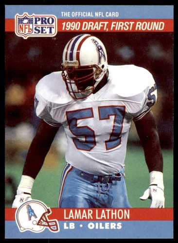 1990 Pro Set Lamar Lathon Rookie Houston Oilers #683 | eBay