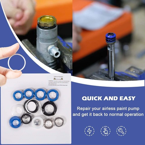 244194 Pump Repair Packing Kit for Graco 295 390 395 490 495 595 3400 ...