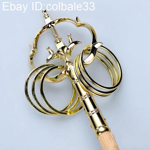 14" 35cm Copper khakkhara Xizhang Monk Staff Buddhist monk's walking ...