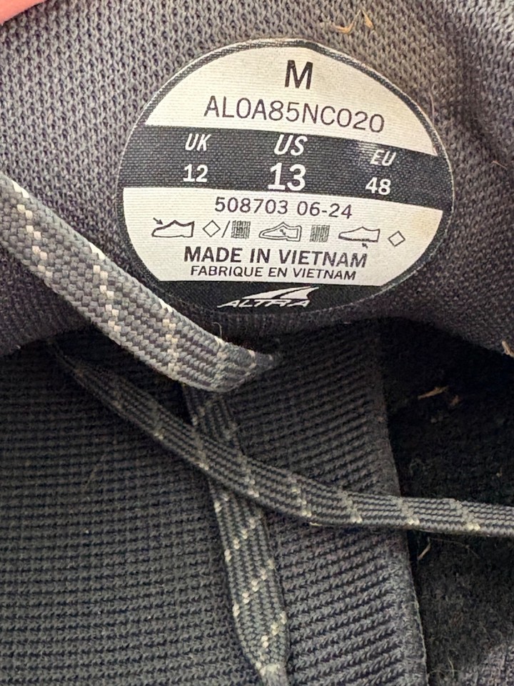 ALTRA LONE PEAK 8 MENS SIZE 13 MAXTRAC SPORT RUNNING TRAINING SHOES ...