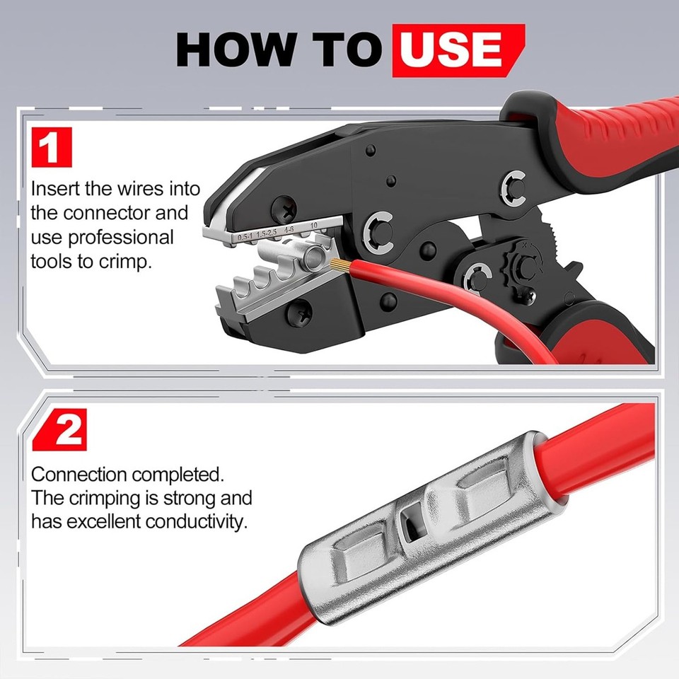 200/660X Bare Copper Ferrule Wire Splice Butt Connector 22-10AWG Crimp ...