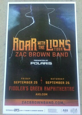 ZAC BROWN BAND Roar w The Lions Tour Coors Field - Denver, Colorado ...